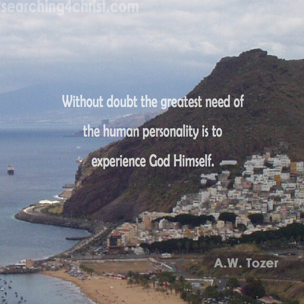 The Greatest Human Need – Searching For Christ